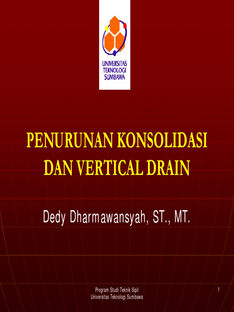 3 Konsolidasi Dan Vertical Drain | PDF