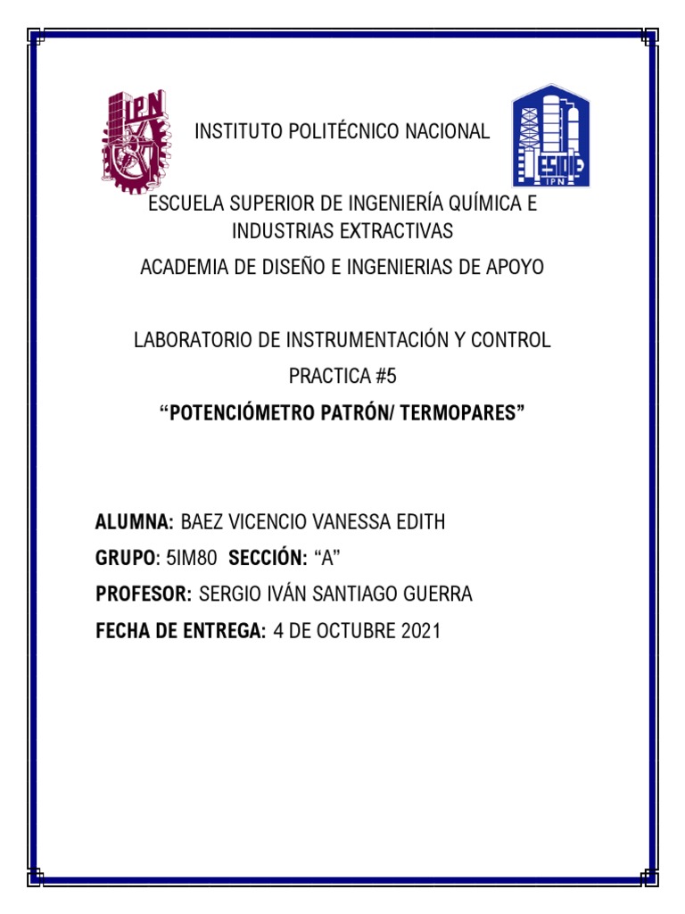 Potenciómetro y Termopares en Calibración | PDF | Tecnología