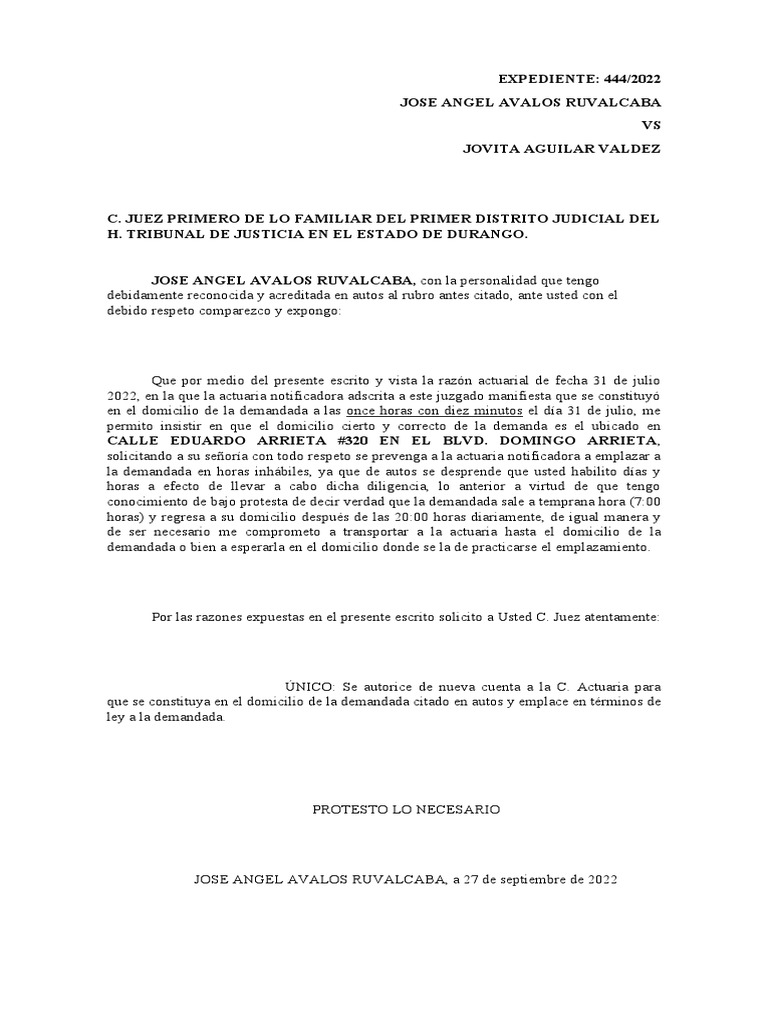 Volver A Emplazar Familiar | PDF