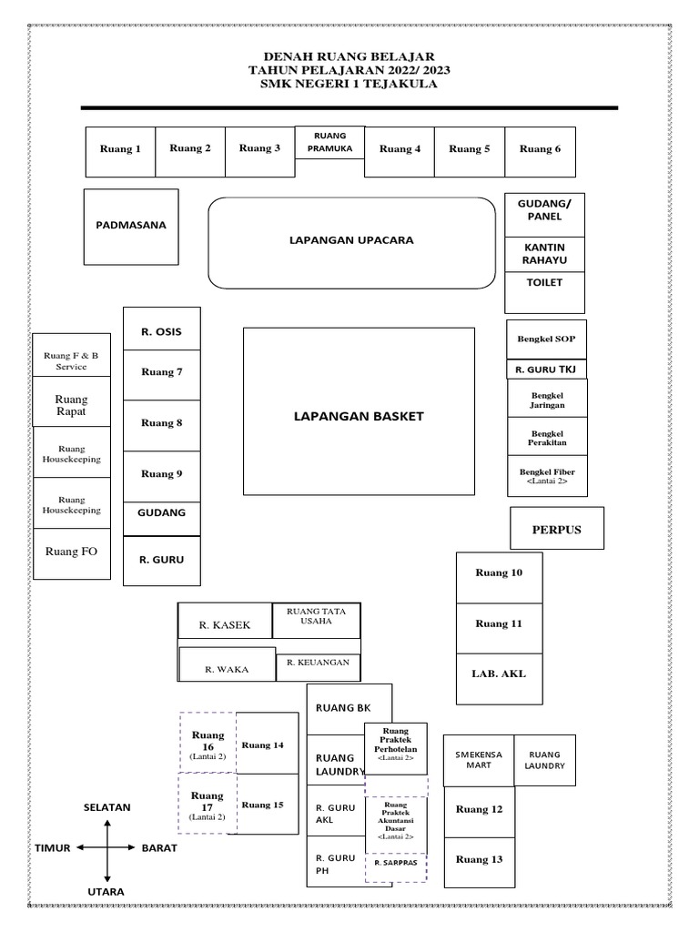 Contoh Denah Ruang Belajar | PDF