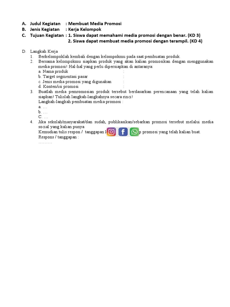 Tugas Media Promosi | PDF