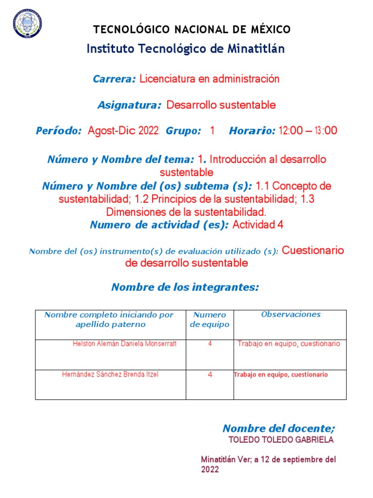 Examen de Desarrollo Sustentable | PDF | Sustentabilidad | Residuos