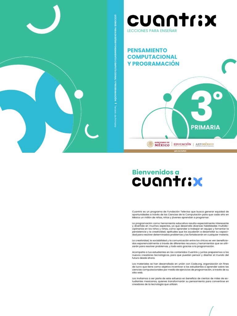 QUANTRIX Manual 3ro Primaria | PDF | Pensamiento | Programación de ...