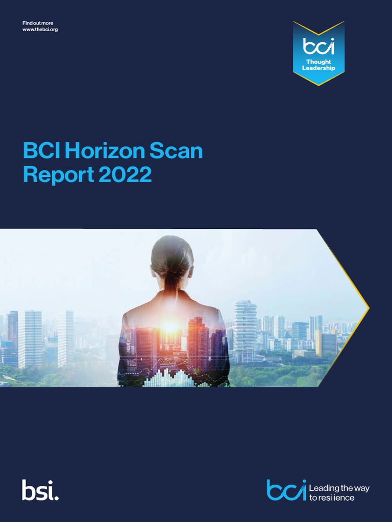 Bci Horizon Scan Report 2022 | Download Free PDF | Occupational Safety ...