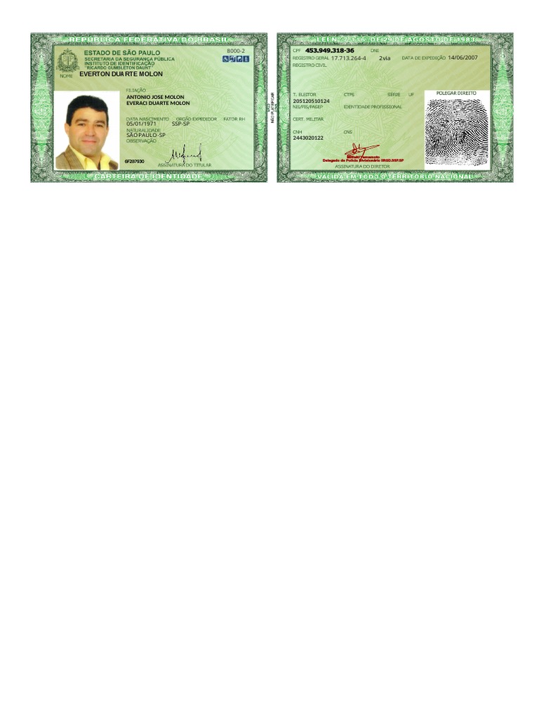 Registros de identidade | PDF