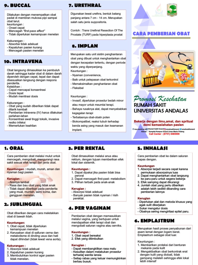 Cara Pemberian Obat | PDF