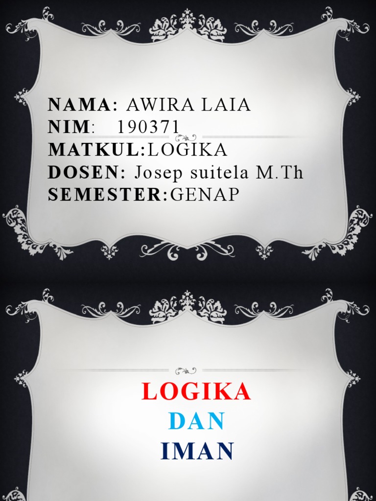 Hubungan Logika dan Iman dalam Teologi | PDF