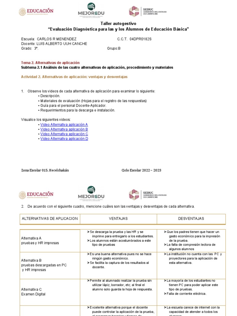 Actividad2 Ev - Diag Ze015 | PDF