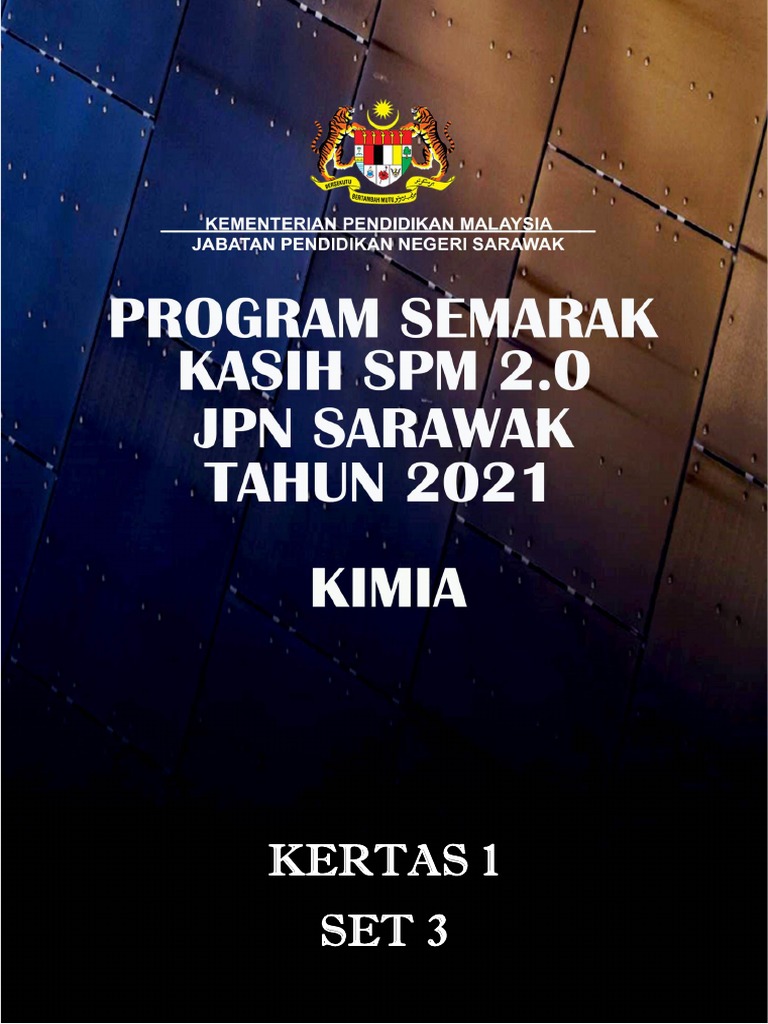 JPN Sarawak SK-2.0-KIMIA K1 S3 | PDF