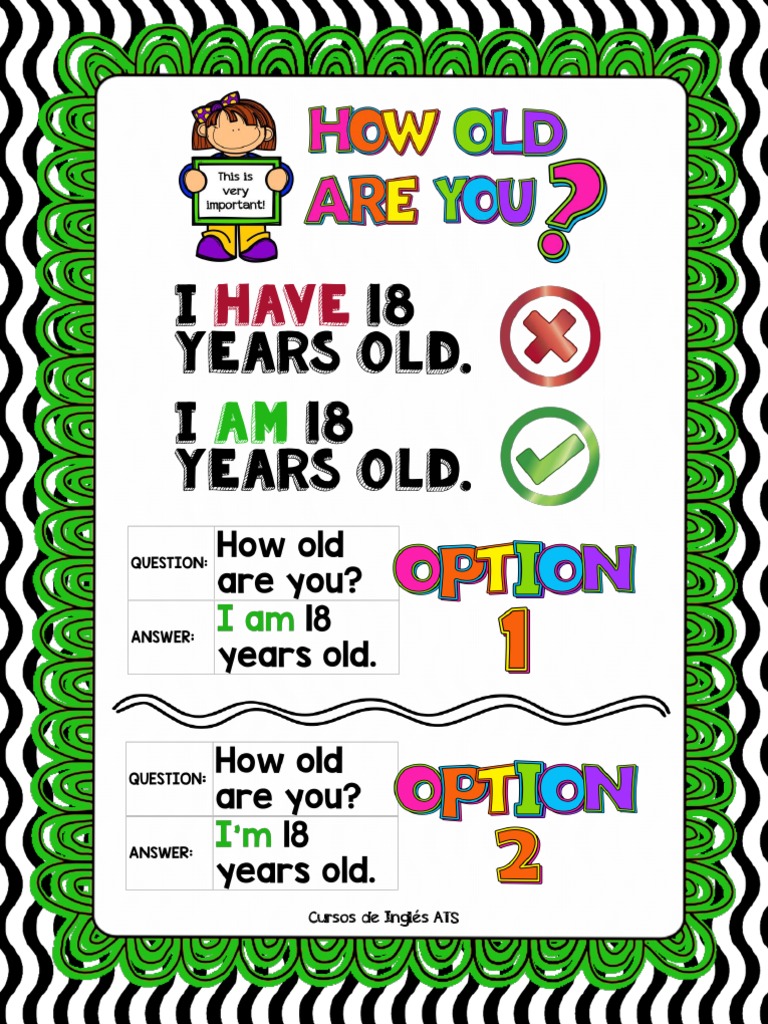 Como Decir La Edad en Ingles | PDF