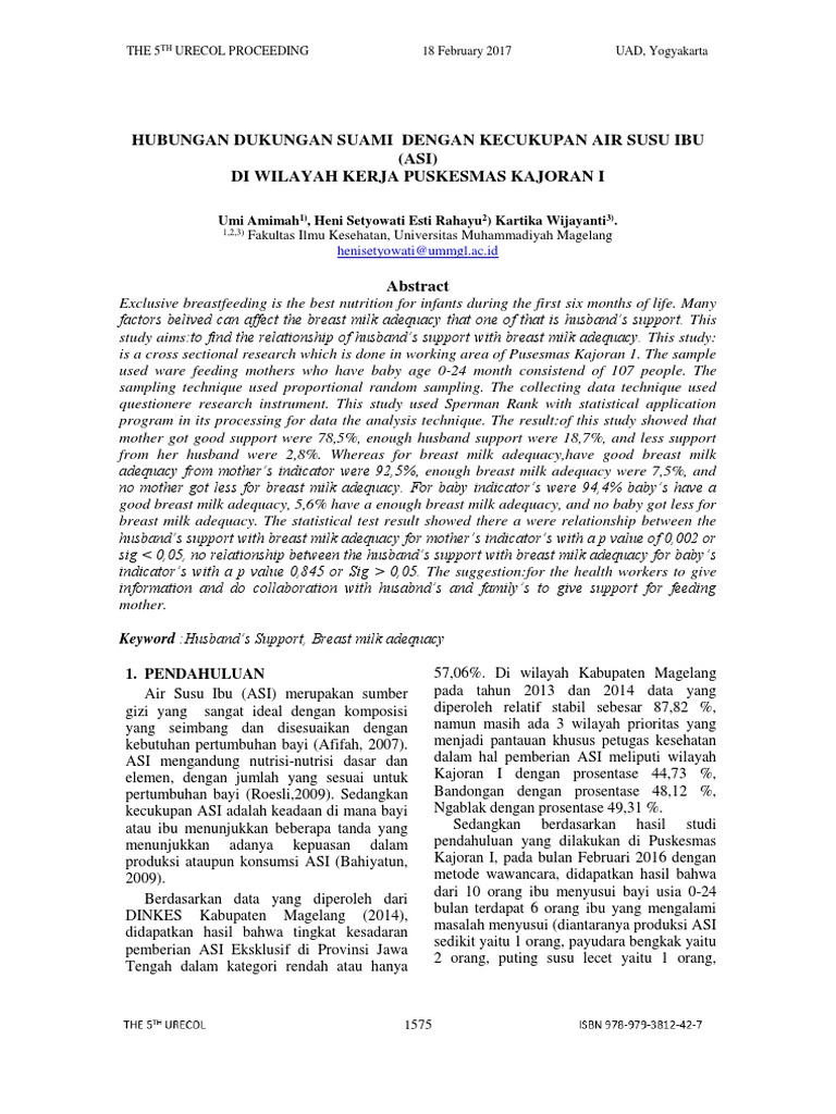 256 Umi Amimah 1575 1582 | Download Free PDF | Breast Milk | Breastfeeding