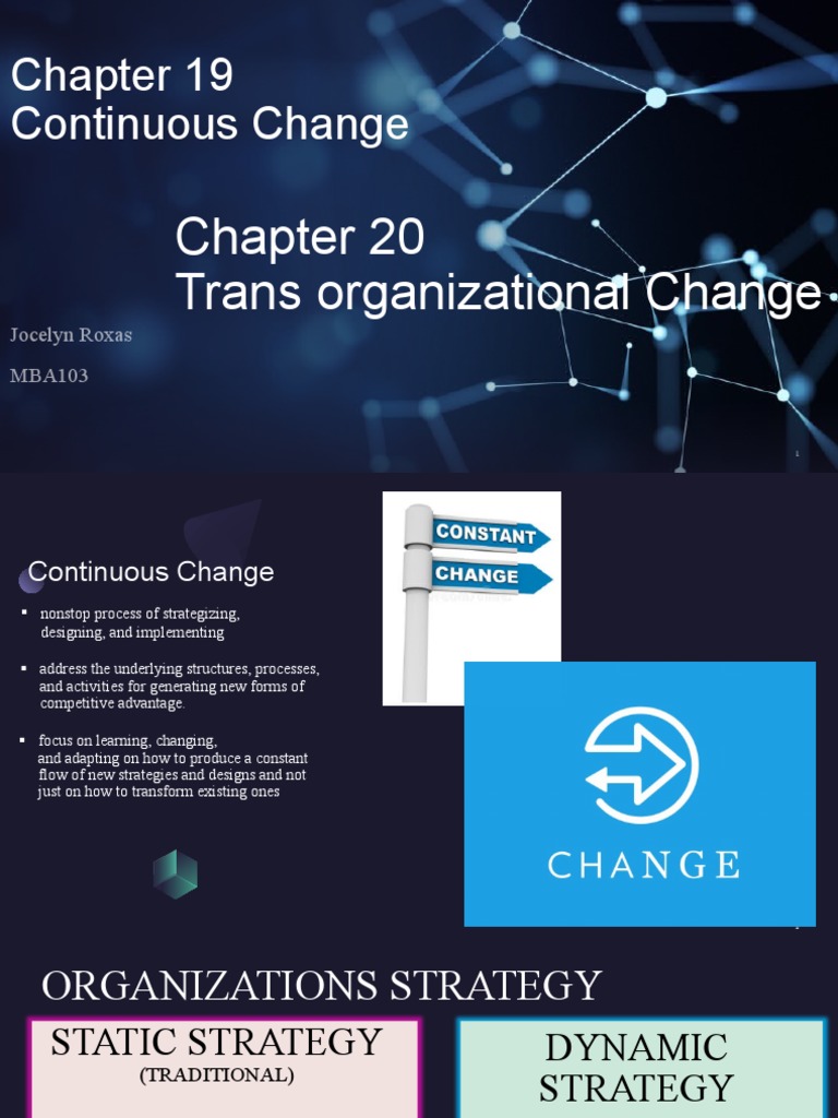 Chapter 19 - 20 Continuous Change - Transorganizational Change | PDF | Mergers And Acquisitions ...