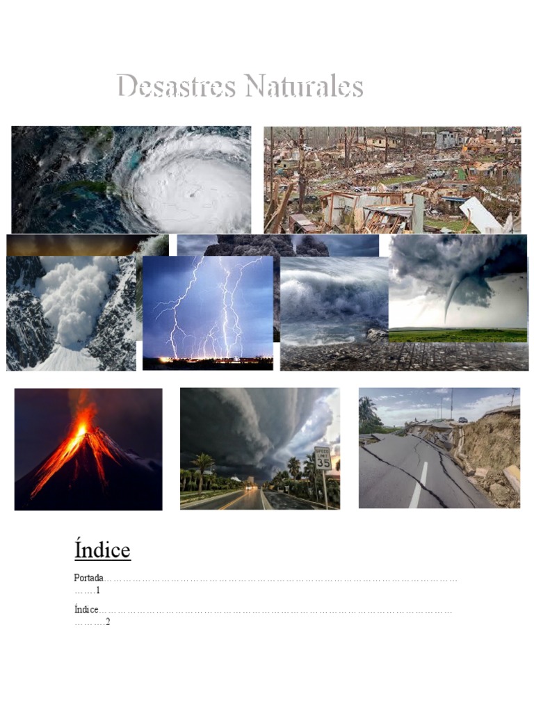 Monografía (Desastres Naturales) | PDF | Desastres naturales | Temblores