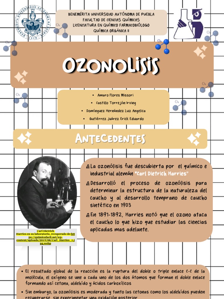 OZONÓLISIS | PDF | Cetona | Reacciones químicas
