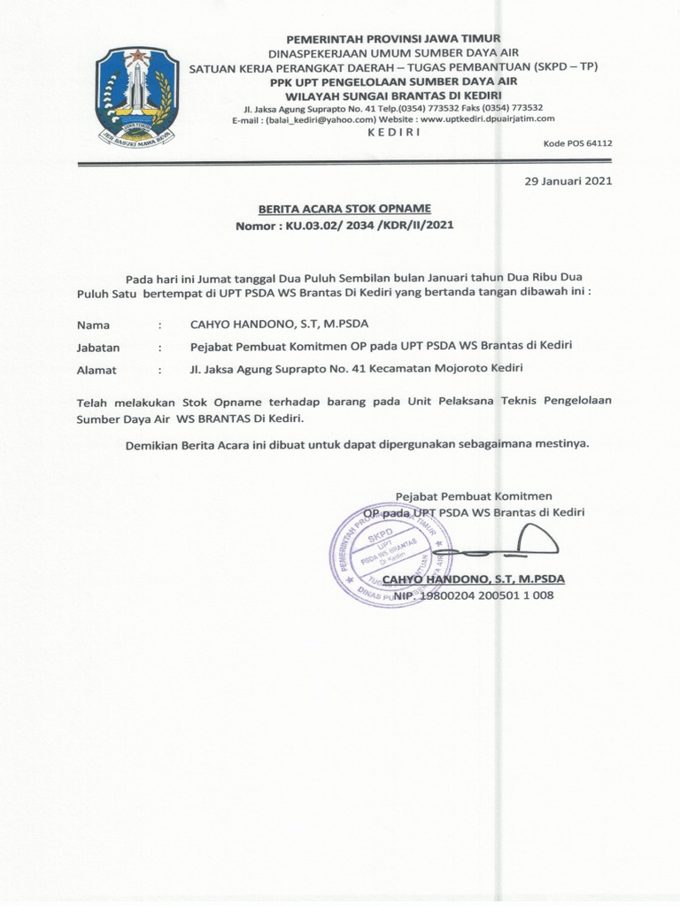 Ba Stok Opname | PDF