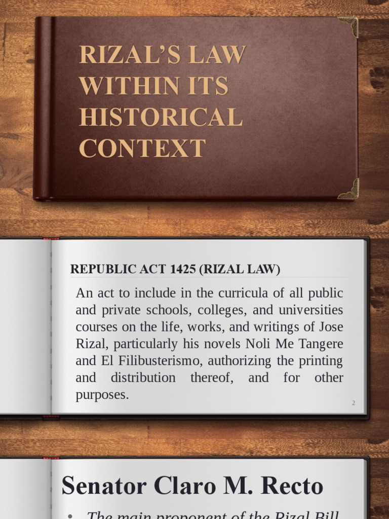 Rizal's Law, Literature and Society | PDF | Philippines