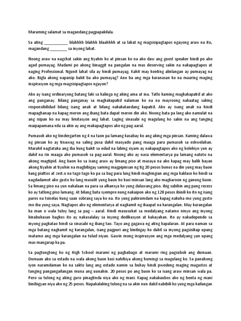 Speech Pdf