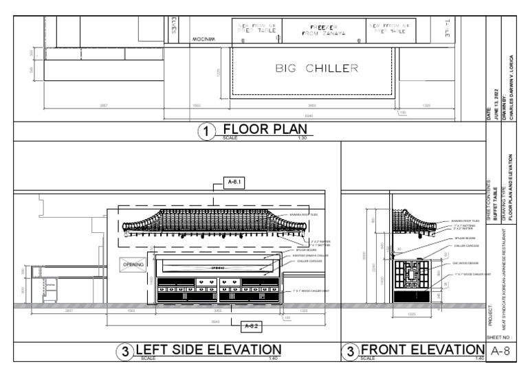 Restaurant Buffet Floor Plan | PDF | Building Engineering | Building