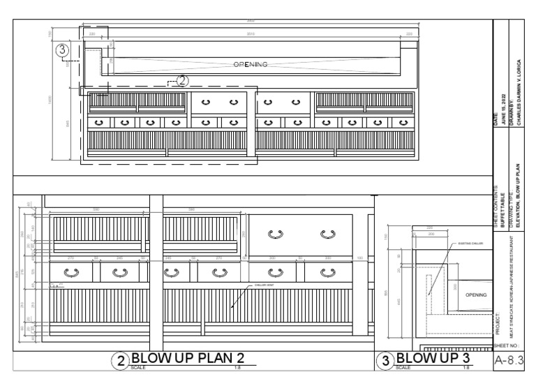 Samgyup 23 (Buffet Table Elevations, Blow Up Plan) | Download Free PDF ...