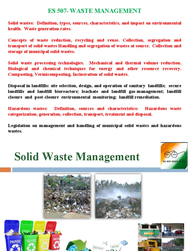 WASTE MANAGEMENT | PDF | Waste Management | Municipal Solid Waste