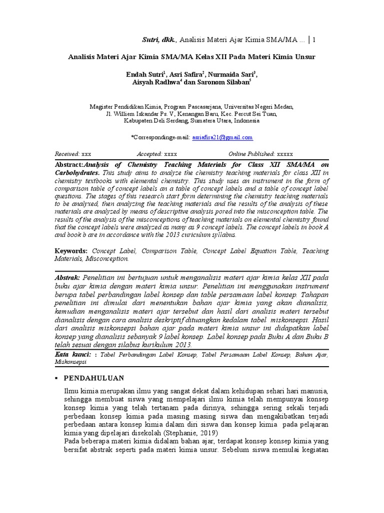 Jurnal Kimia Unsur | PDF