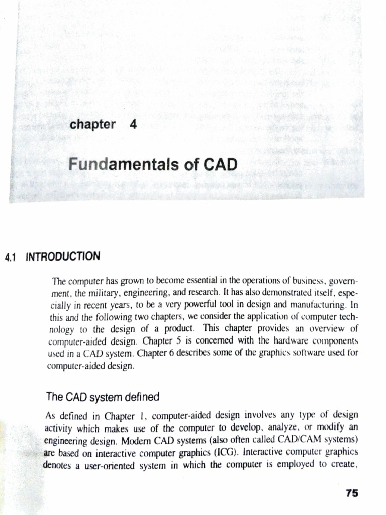 CAD Fundamentals | PDF | Computer Aided Design | Engineering Design Process