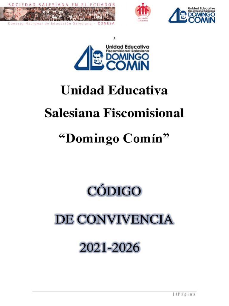 Código De Convivencia 2021 2025 Pdf