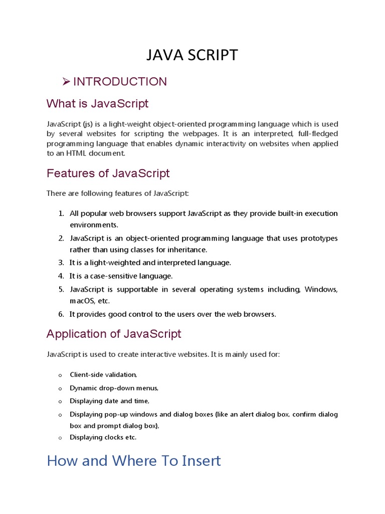 Java Scriooooo Pdf Control Flow Java Script