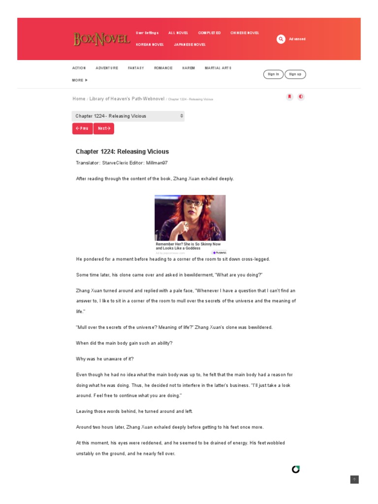 Library of Heavens Path Webnovel Chapter 1224 | PDF