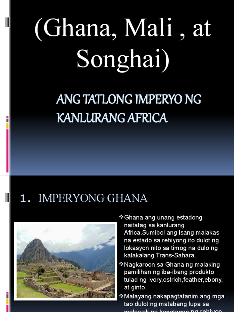 Ang Tatlong Imperyo NG Kanlurang Africa | PDF
