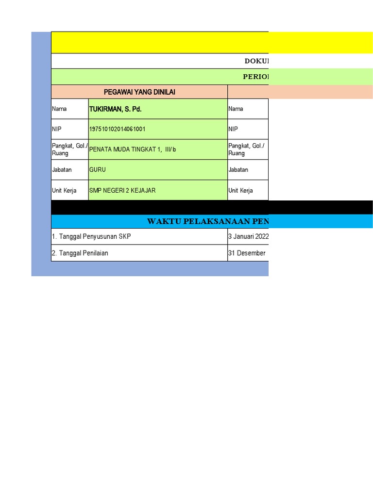 SKP GURU 22 FINAL Oke SPEDAJARWO TUKIR | PDF