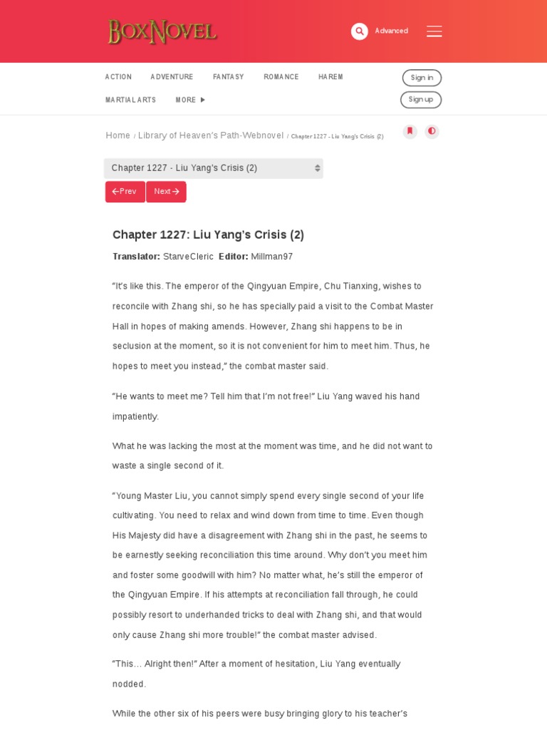 Library of Heavens Path Chapter 1227 | PDF