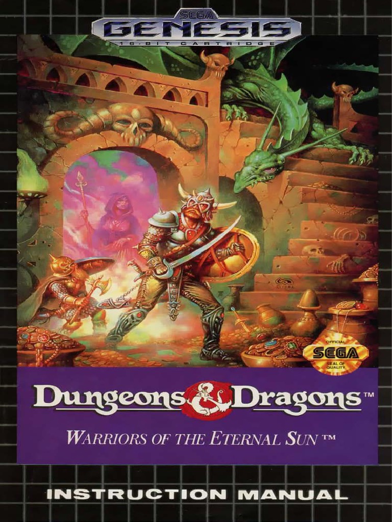 Warriors of The Eternal Sun (Genesis) Manual | PDF