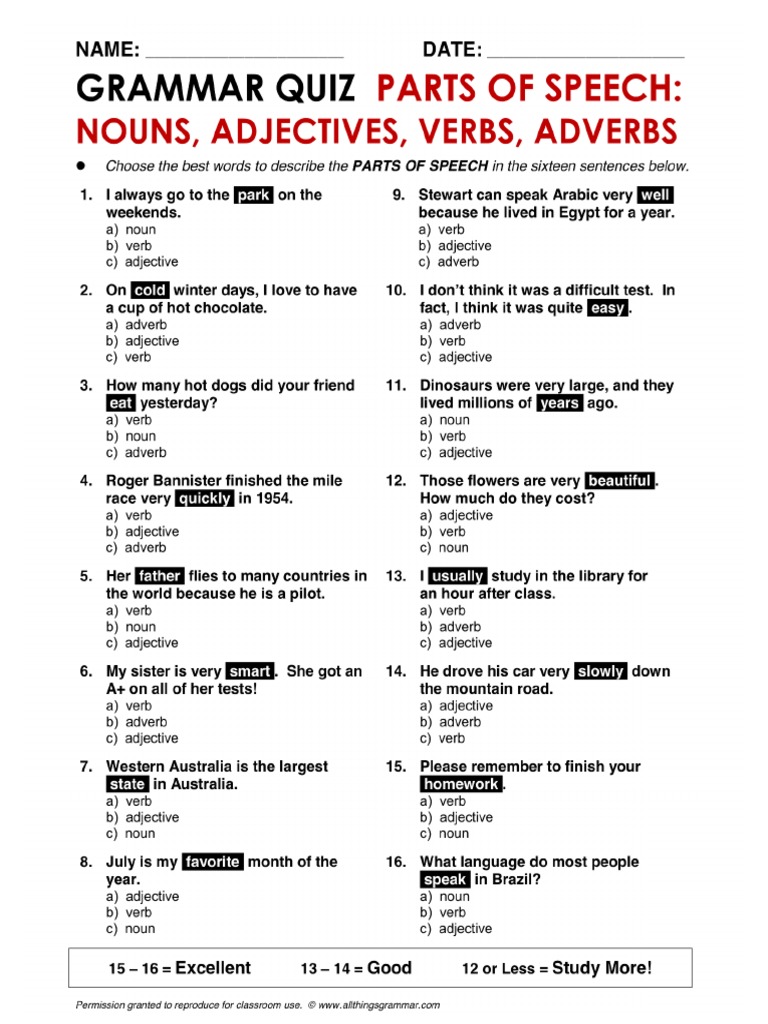 Grade 8 Quiz With Answer Key August 31, 2022 | PDF