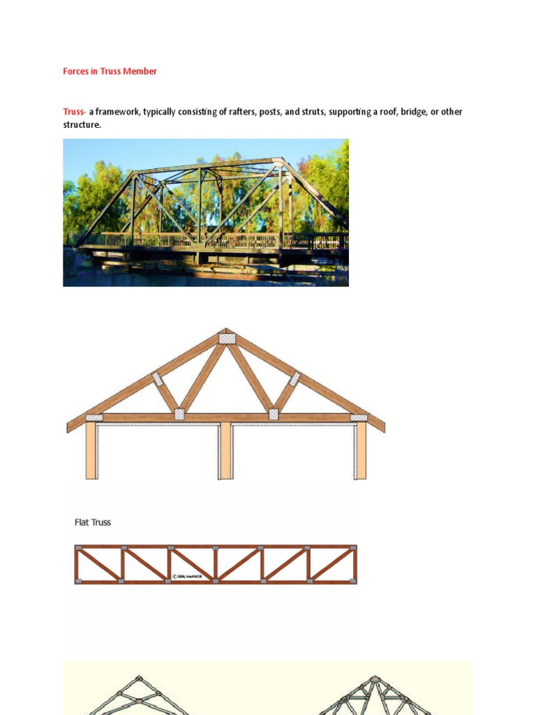 Determining Forces in Truss Members Through Joint and Section Methods | PDF | Truss | Classical ...