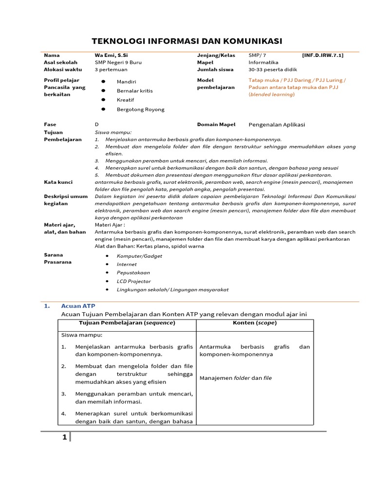 Modul Informatika Tik | PDF | Seni | Komputer