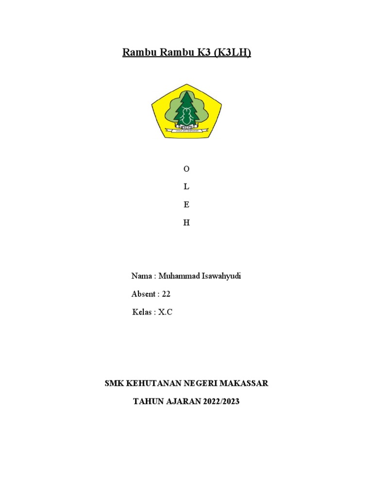 22.XC - Rambu Rambu K3 | PDF | Sains & Matematika