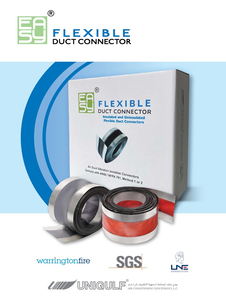 EASY Flexible Duct Connector | PDF | Duct (Flow) | Thermal Insulation