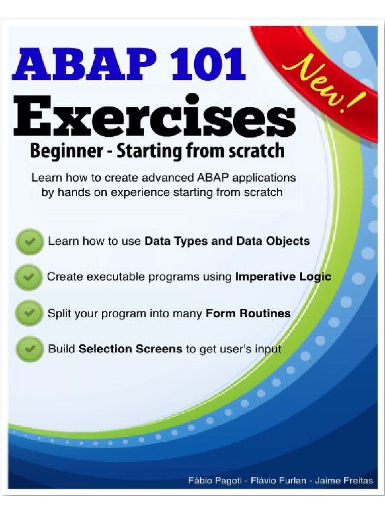 Ebook ABAP 101 Exercises Beginner Starting From Scratch | PDF | Data Type | Variable (Computer ...