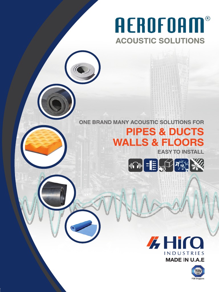 Aerofoam Acoustic Liner | PDF | Thermal Insulation | Chemistry