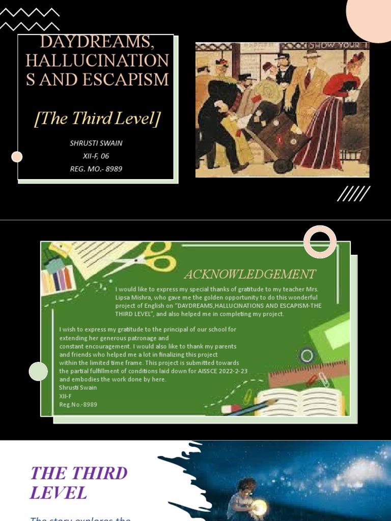 DAYDREAMS, HALLUCINATIONS AND ESCAPISM - THE THIRD LEVEL | PDF | Experience | Hallucination