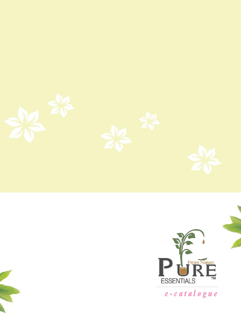 Pure™ Essentials E-Catalogue | PDF | Odor | Essential Oil