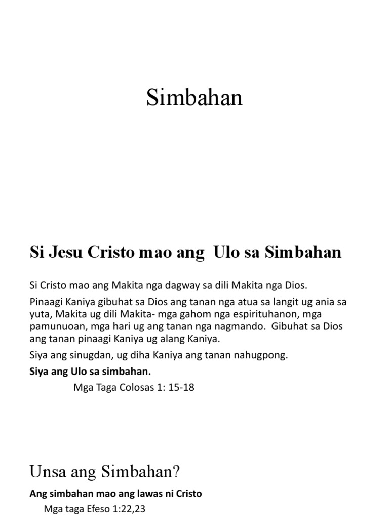 Lesson #15 - Simbahan | PDF