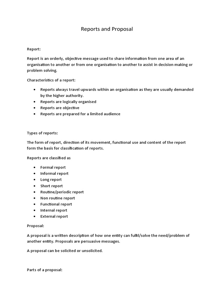Communication Through Reports and Proposals | PDF