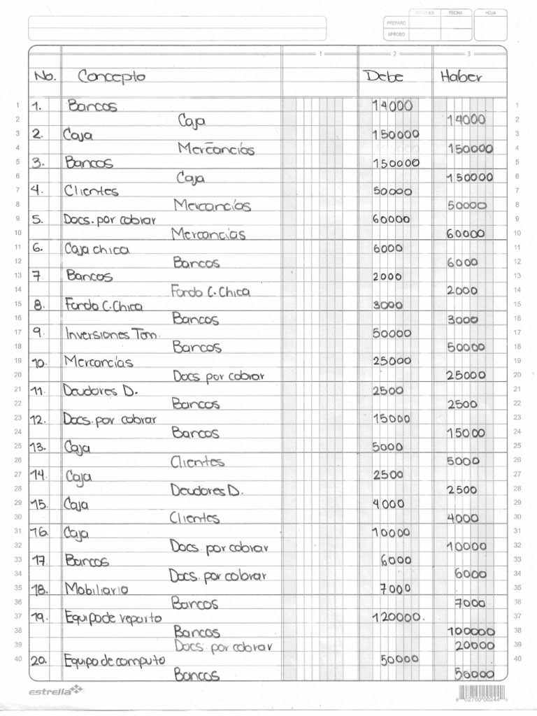 Asientos de Diario | PDF