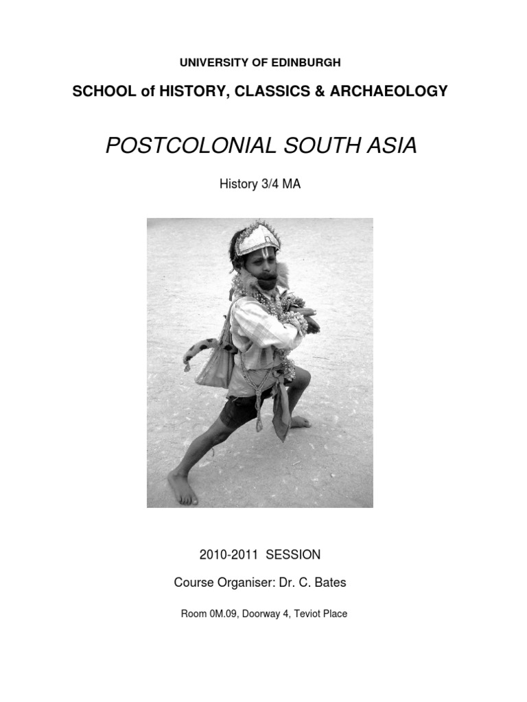 Post Colonial South Asia Handbook | PDF | Partition Of India | Pakistan
