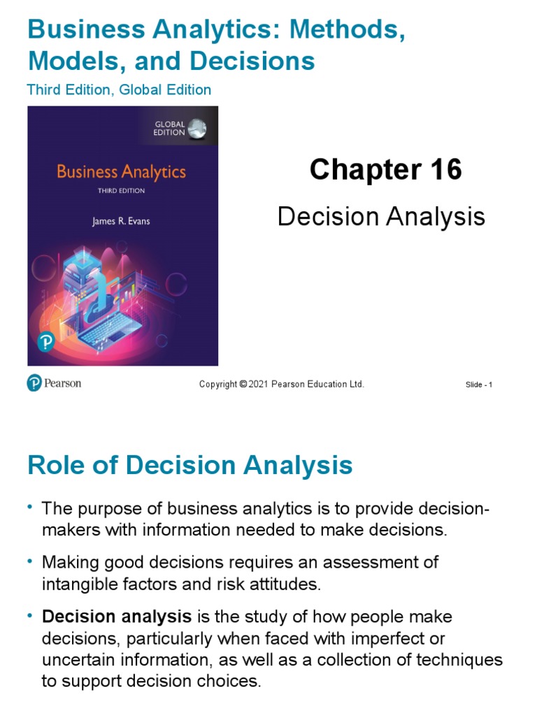 Evans Analytics3e PPT 16 Accessible | PDF | Applied Mathematics | Mathematical And Quantitative ...