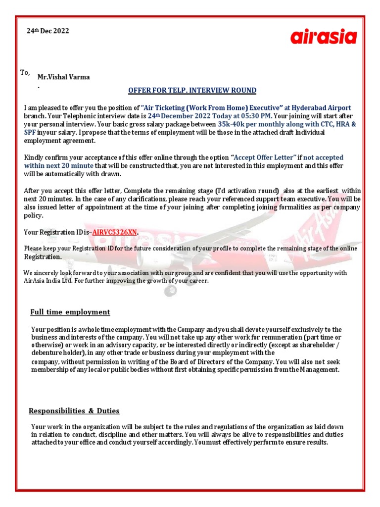 Vishal Varma... Offer Letter | PDF | Economies | Government