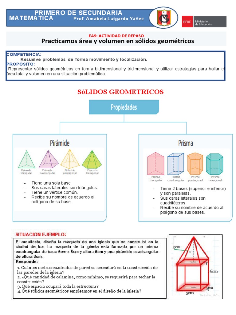 EA9-ACTIVIDAD-repaso | PDF | Triángulo | Volumen