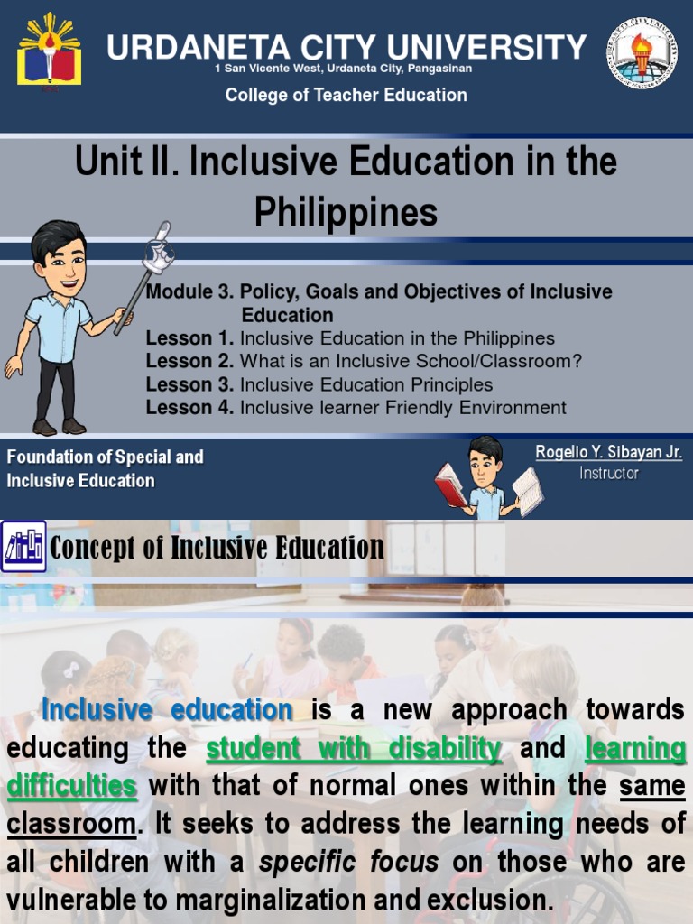 Unit Ii. Inclusive Education | PDF